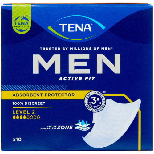 Tena Men Level 2 Medium 10 stk | Køb på apoteket-online.dk - så handler ...