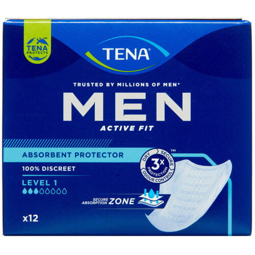 Tena Men Level 1, 12 stk | Køb på apoteket-online.dk - så handler du ...
