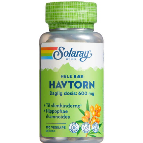 Solaray Havtorn Kapsler 100stk | Køb på Apoteket-online.dk