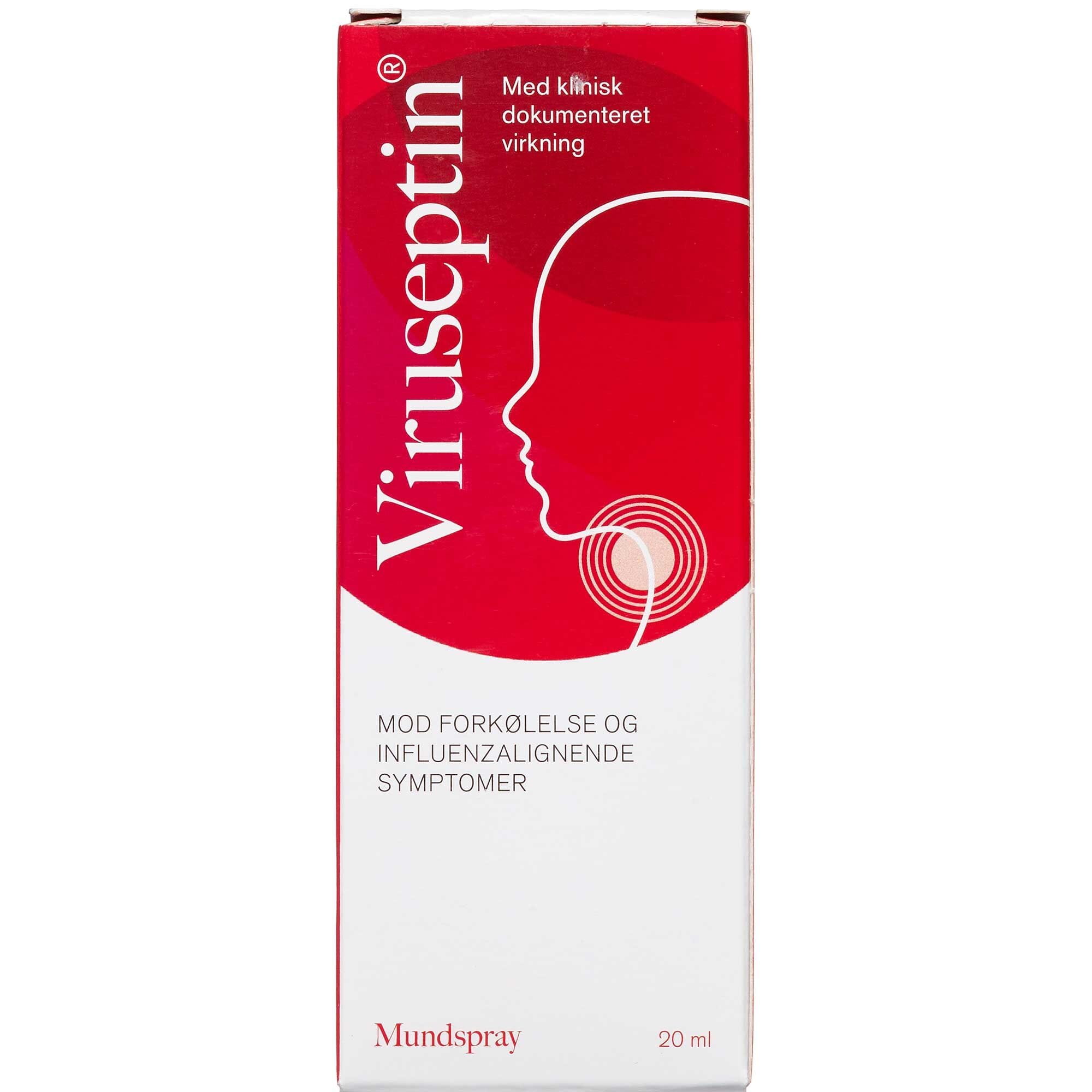 Viruseptin Mundspray 20ml | Køb på Apoteket-online.dk