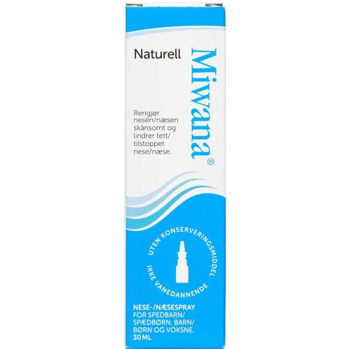 Miwana Næsespray Naturell 30ml | Køb på Apoteket-online.dk