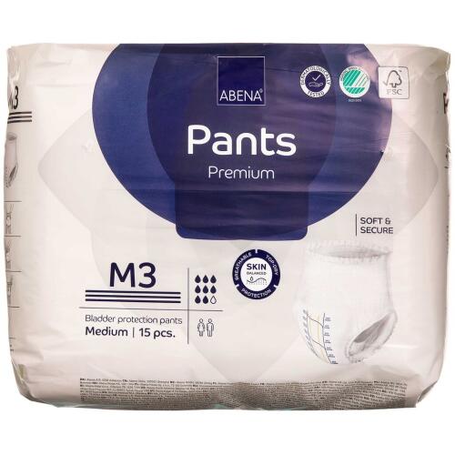 Abena Pants M3 Premium Blå 15stk | Køb på Apoteket-online.dk