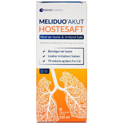Meliduo Akut Hostesaft 100ml | Køb på Apoteket-online.dk