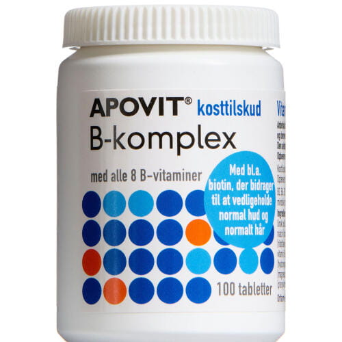 Apovit B-Komplex 100stk | Køb på Apoteket-online.dk