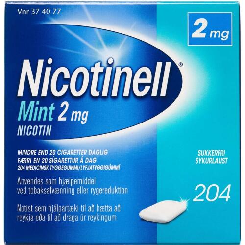 Nicotinell Mint Tyggegummi 2 Mg - Køb på Apoteket-online
