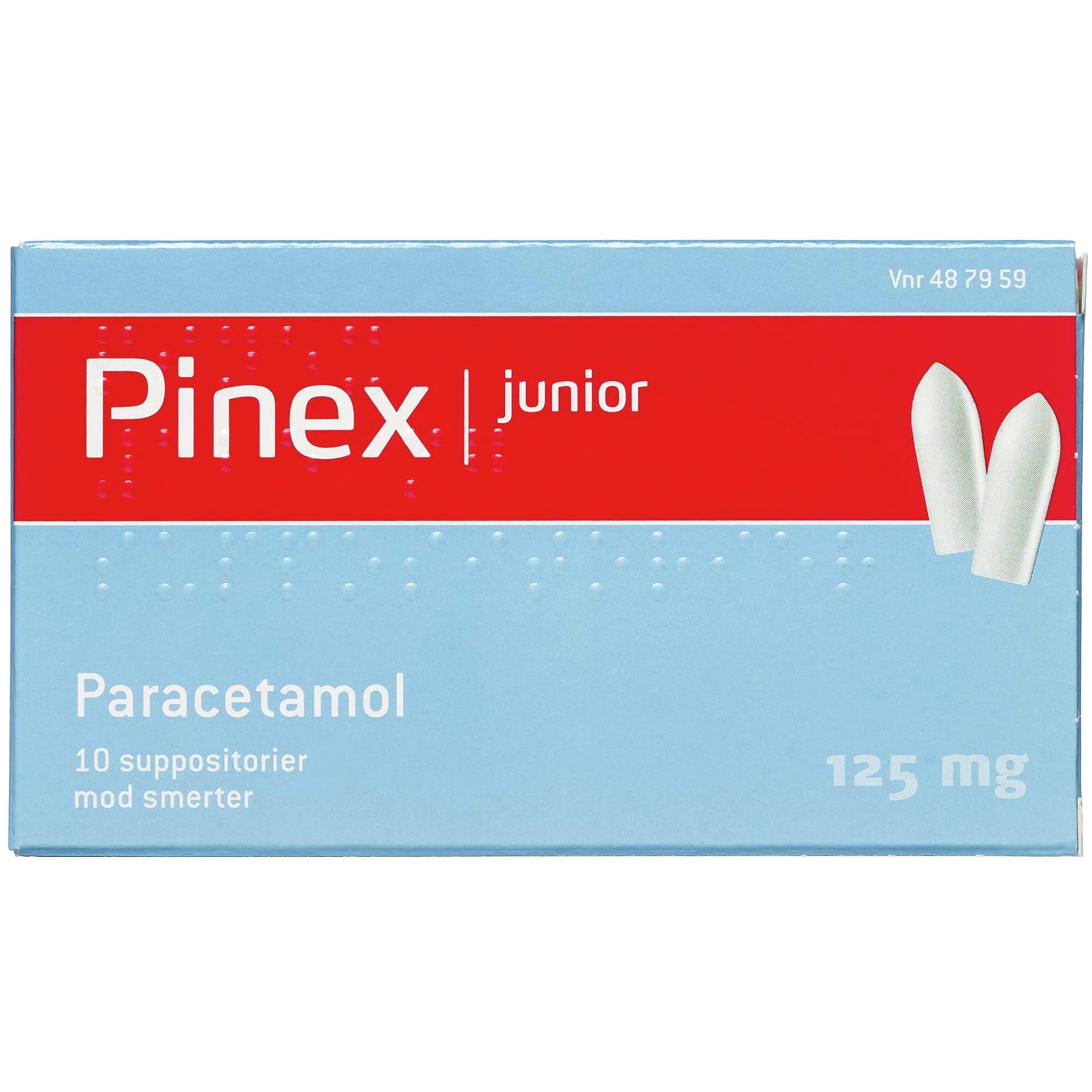 Pinex Junior Suppositorier 125 Mg 10stk | Køb her