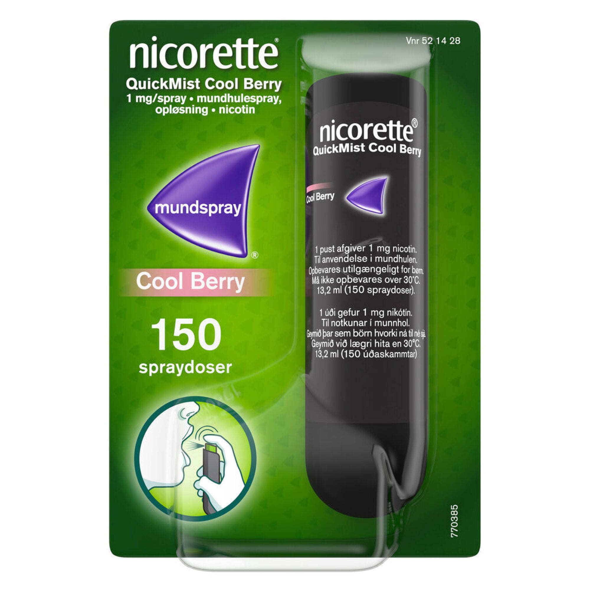 Nicorette Quick.Cool Berry 1Mg - Køb på Apoteket-online