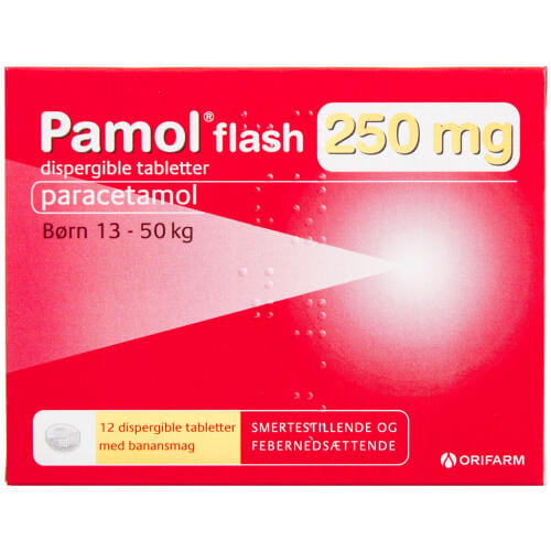 Pamol Flash Tabletter 250 Mg | Køb på Apoteket-online.dk